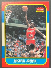 How To Check a 1986 Fleer Michael Jordan #57 Rookie Card To See If Its ...
